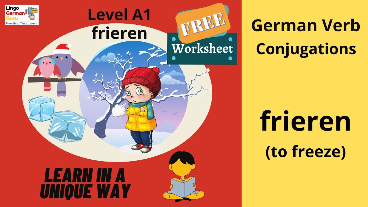 Learn German for Beginners | A1 Level | Verb Conjugation #35 | frieren ...