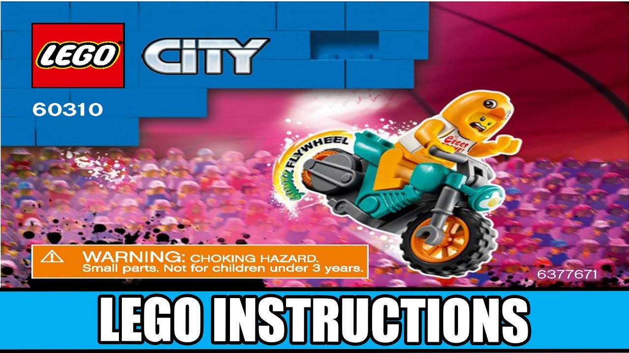 LEGO Instructions - City - 60310 - Chicken Stunt Bike - YouTube