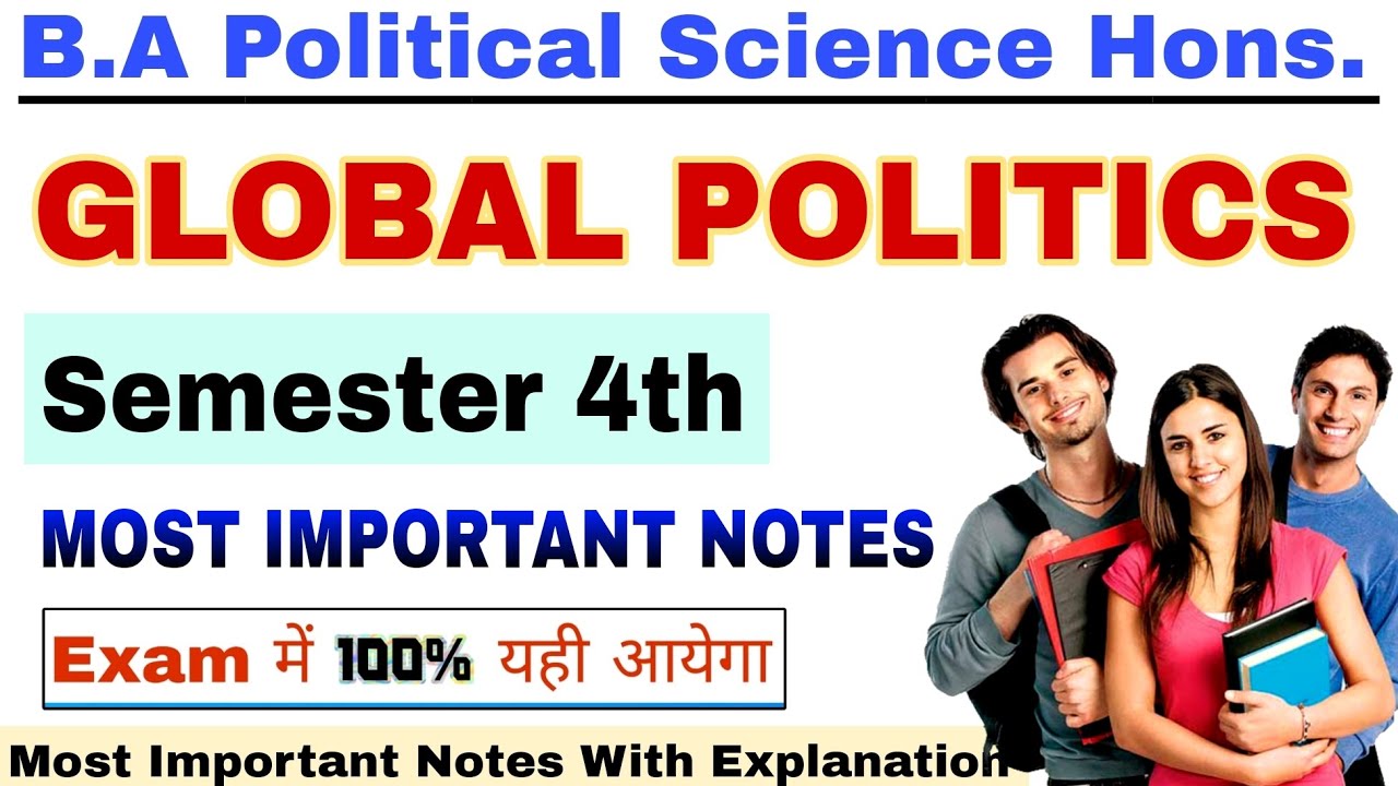 DU SOL | Sem- 4th | Global Politics | | Most Important Question ...