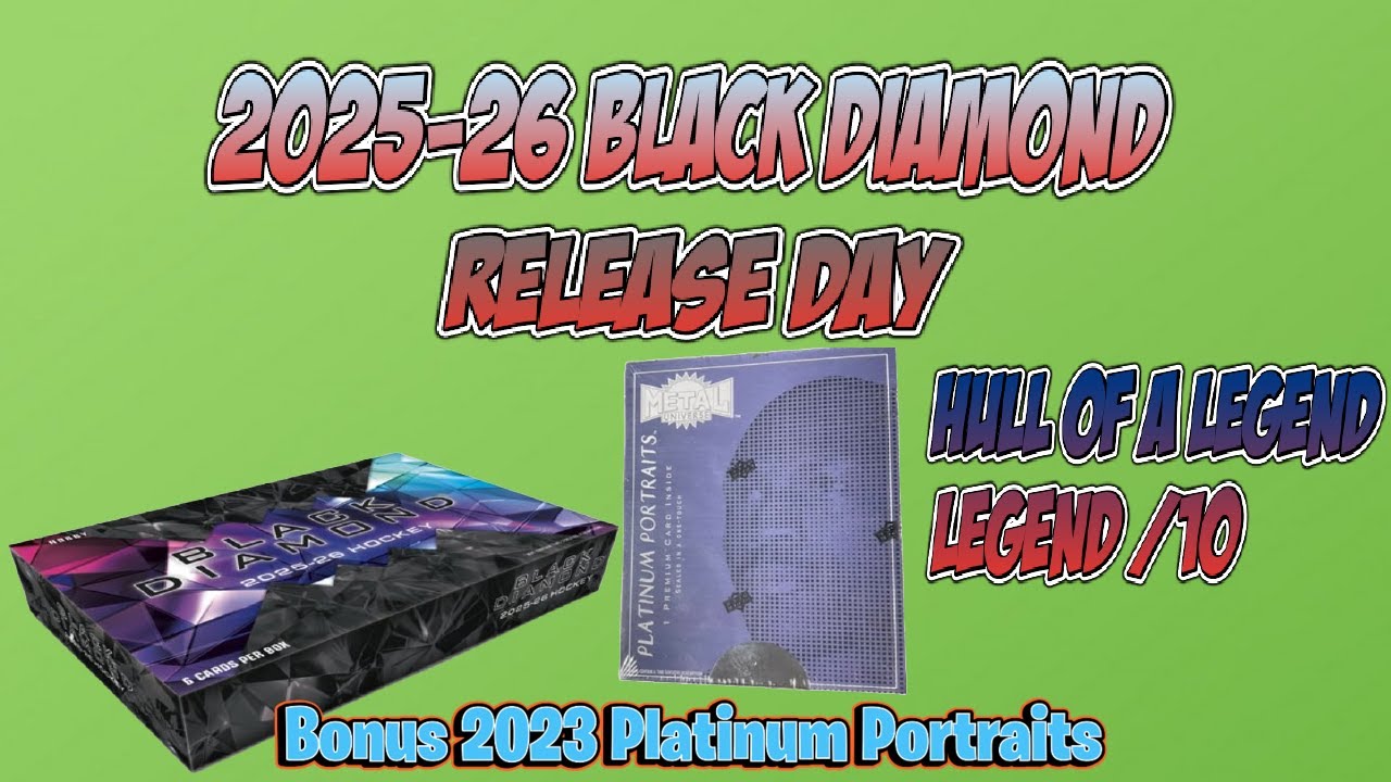 Hull of a Legend 2025-26 Black Diamond Release Day + Platinum Portraits ...