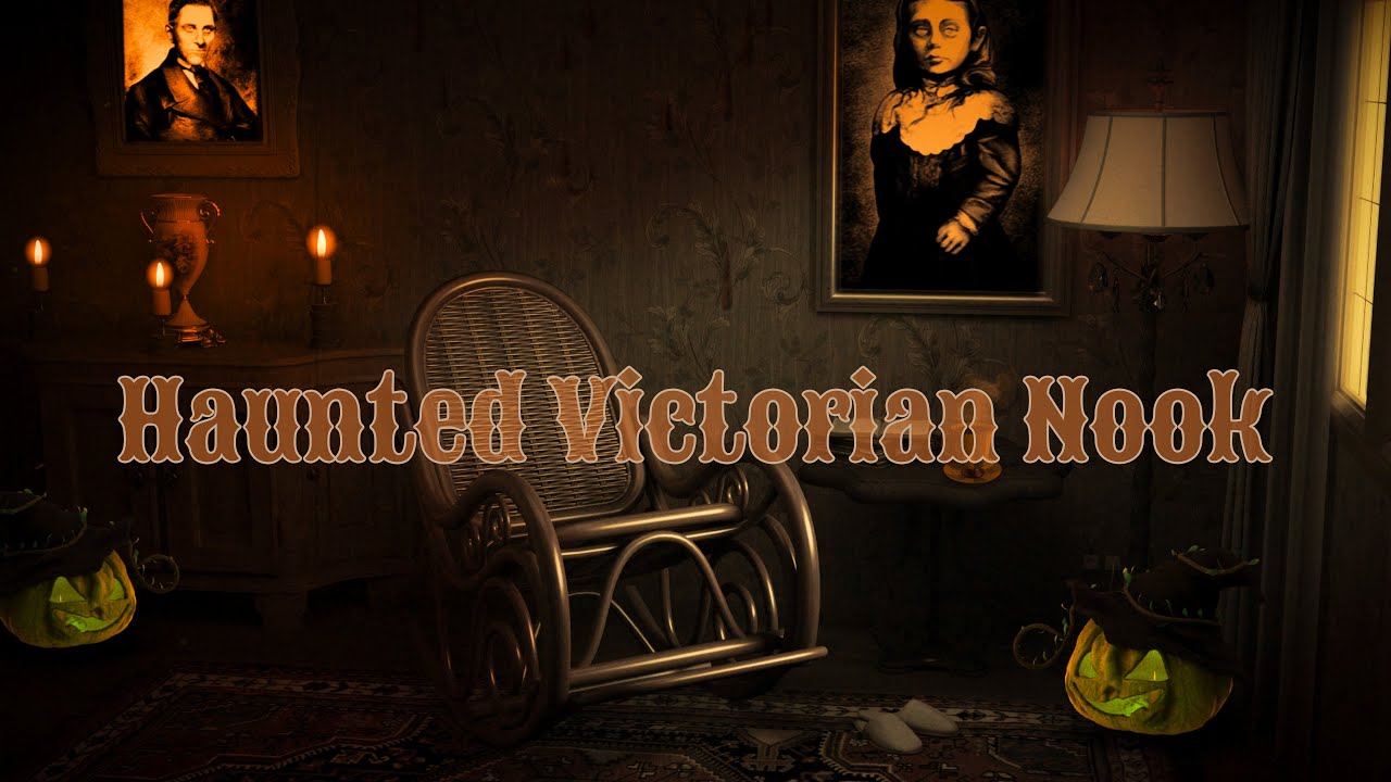 📖☕ Haunted Resting Room Ambience 🎃👻 Unwind in a Spooky Victorian Nook ...
