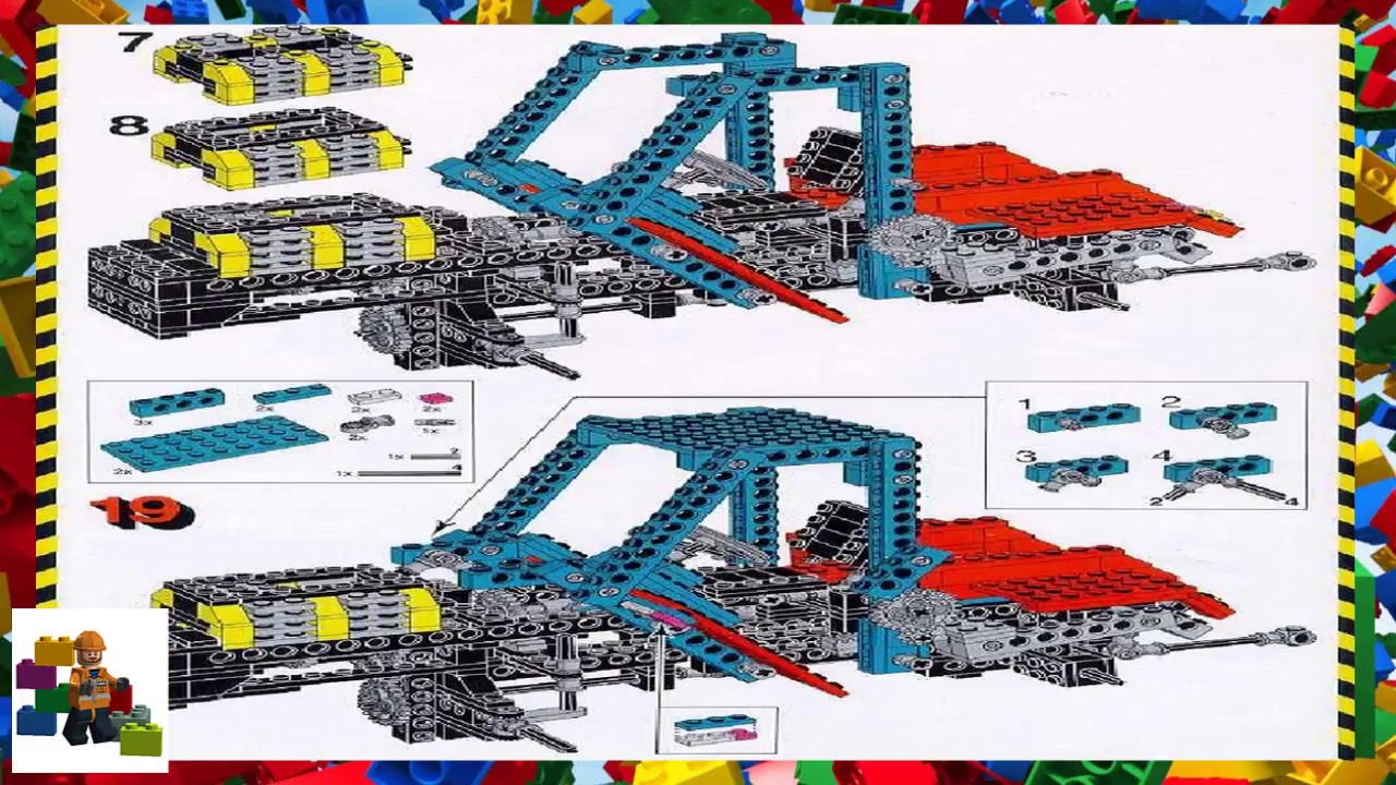 LEGO instructions - Technic - 8859 - Tractor - YouTube