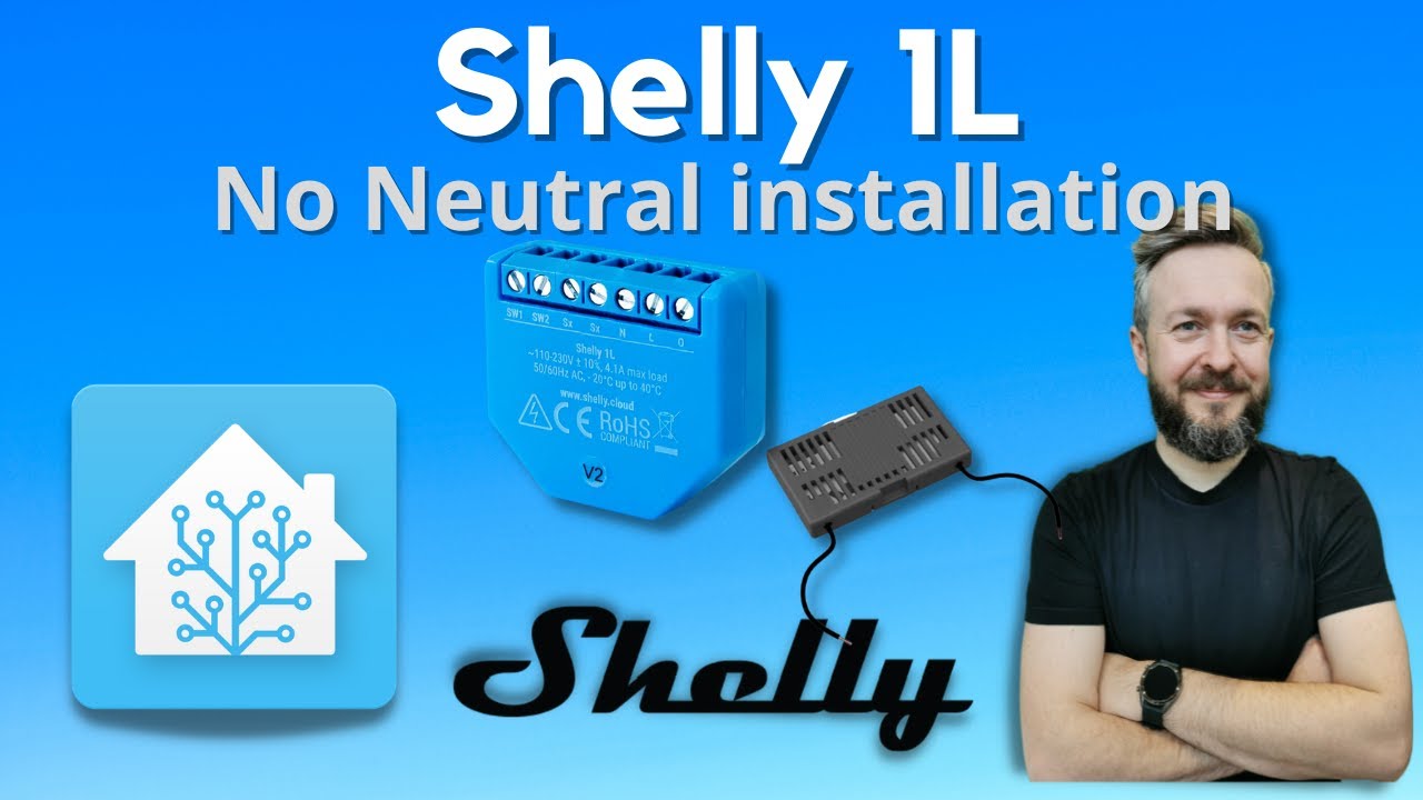 Installation of Shelly 1l - no neutral & Home Assistant integration ...
