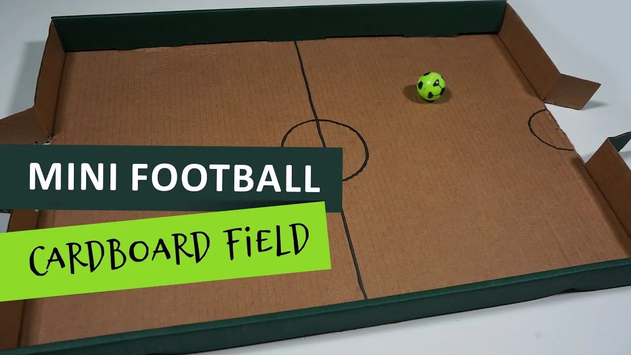 Mini Football Cardboard Field DIY - YouTube