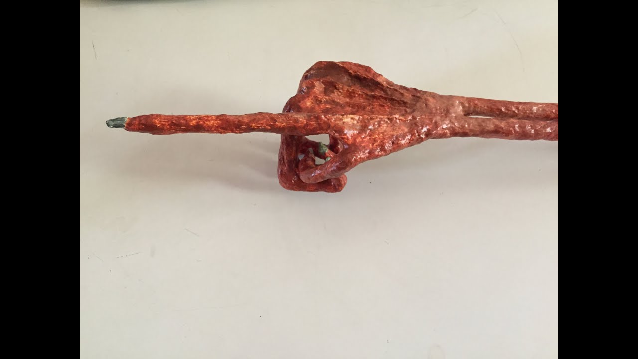 Paper Mache Mummy-Hand - YouTube