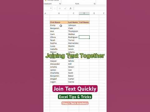 🔥🔥🔥Excel Pro Guide #6 | Joining Text In Excel | Excel Magic Trick | #excel #exceltricks 🔥🔥🔥 ...
