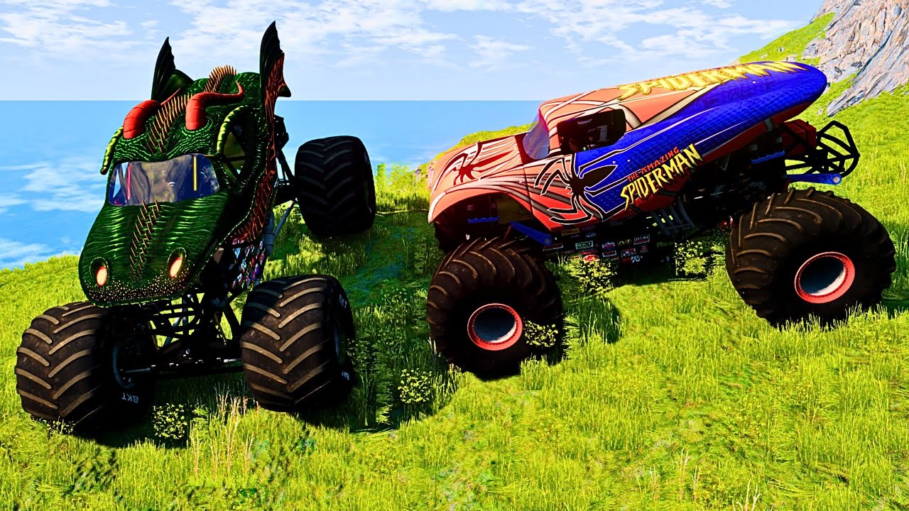 Monster Truck Madness: Jaw-Dropping Stunts Compilation 🚜💨 - YouTube
