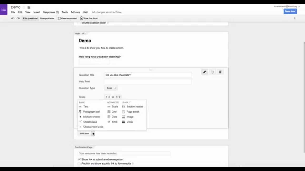 Create a Form - YouTube