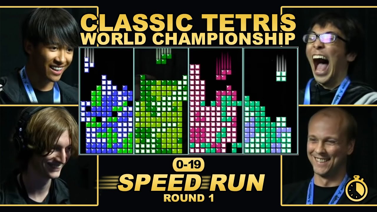 First to 19 Speedrun Round 1 - TETRIS RACE! - YouTube