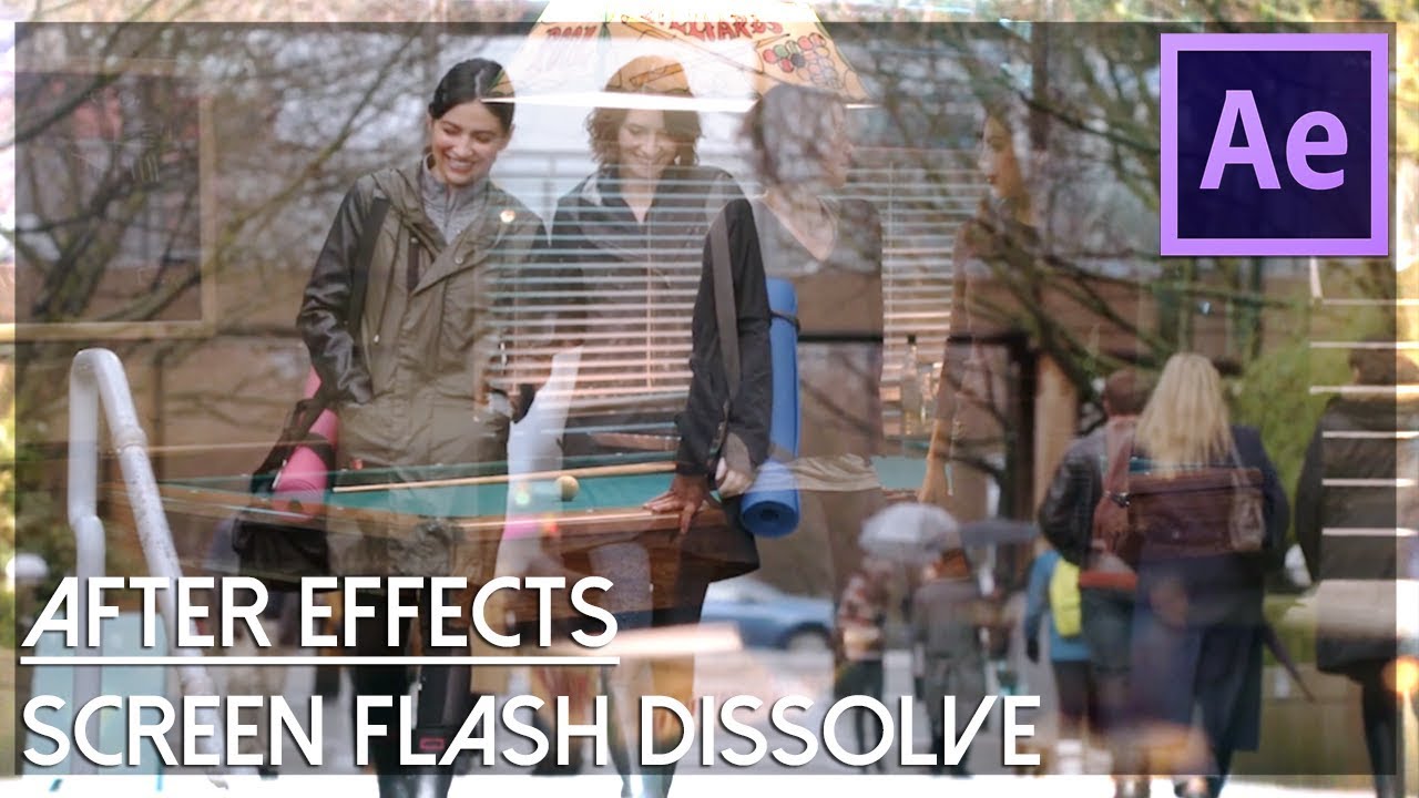 screenflash dissolve transition | after effects - YouTube