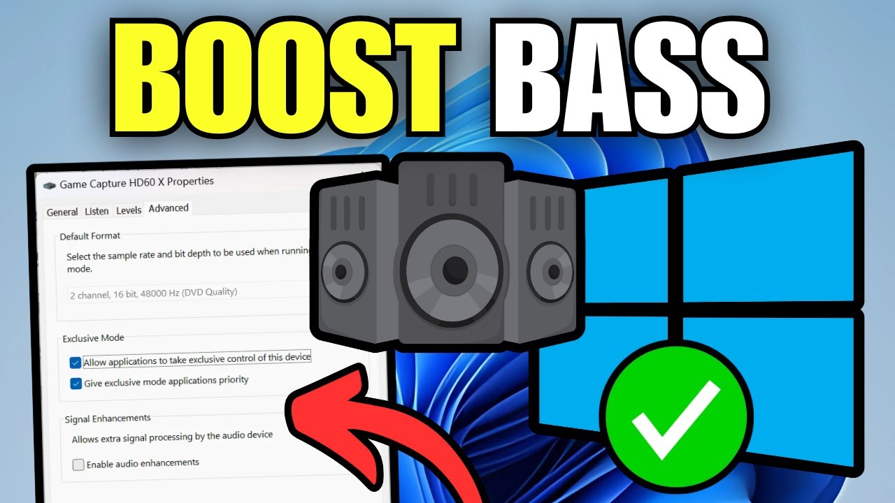 How To Boost Bass & Improve Sound in Windows 11 - YouTube