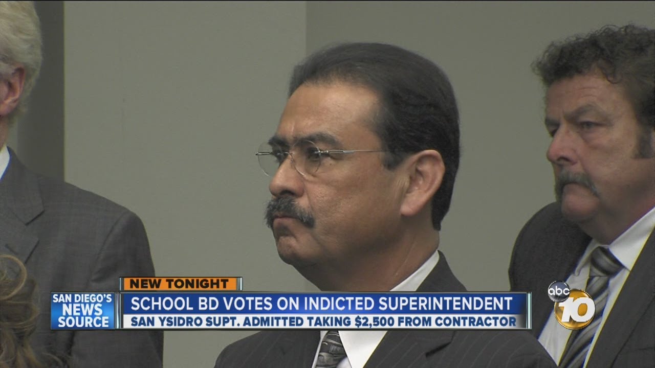 San Ysidro School District board votes to keep indicted superintendent ...