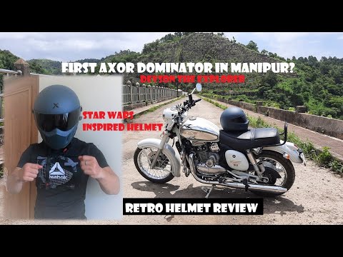 #Axorhelmet Detail review of Axor retro dominator helmet | First in ...