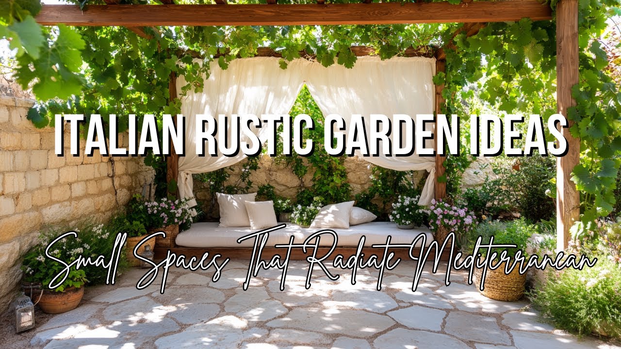Italian Rustic Garden Ideas for Small Spaces That Radiate Mediterranean ...
