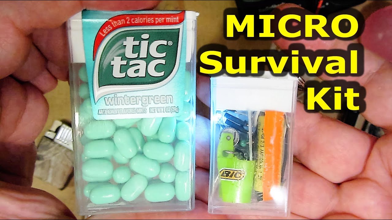 MICRO Tic Tac EDC Key Chain Survival Kit - YouTube