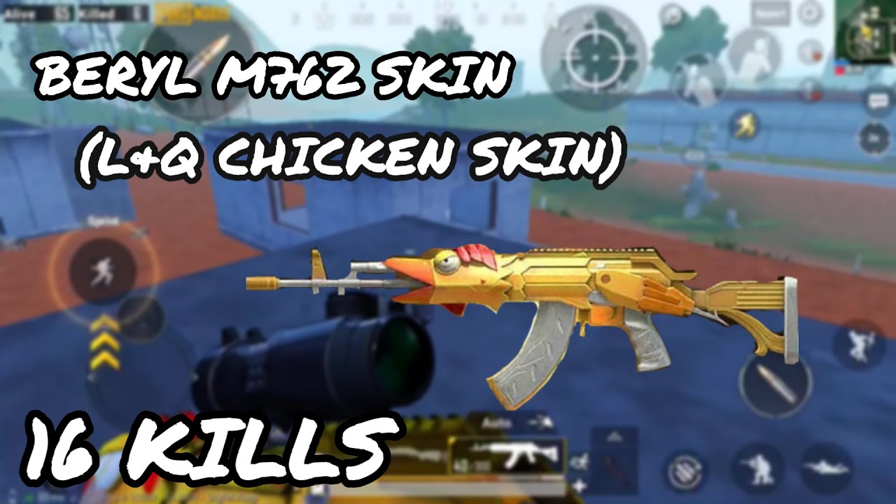 L&Q M762 skin gameplay| PUBG MOBILE - YouTube