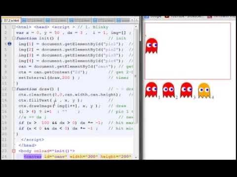 (1S) HTML5 GAME: SPRITE ANIMATION (Canvas) - YouTube