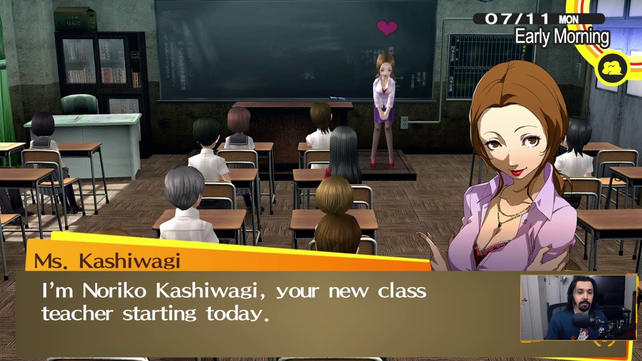 Persona 4 Golden - 119 - New Teacher Noriko Kashiwagi | Suspect Found!? - YouTube