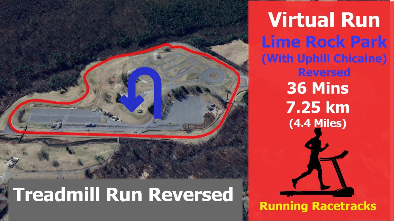 Virtual Run - Lime Rock Park Track (With Uphill Chicaine) Reversed ...