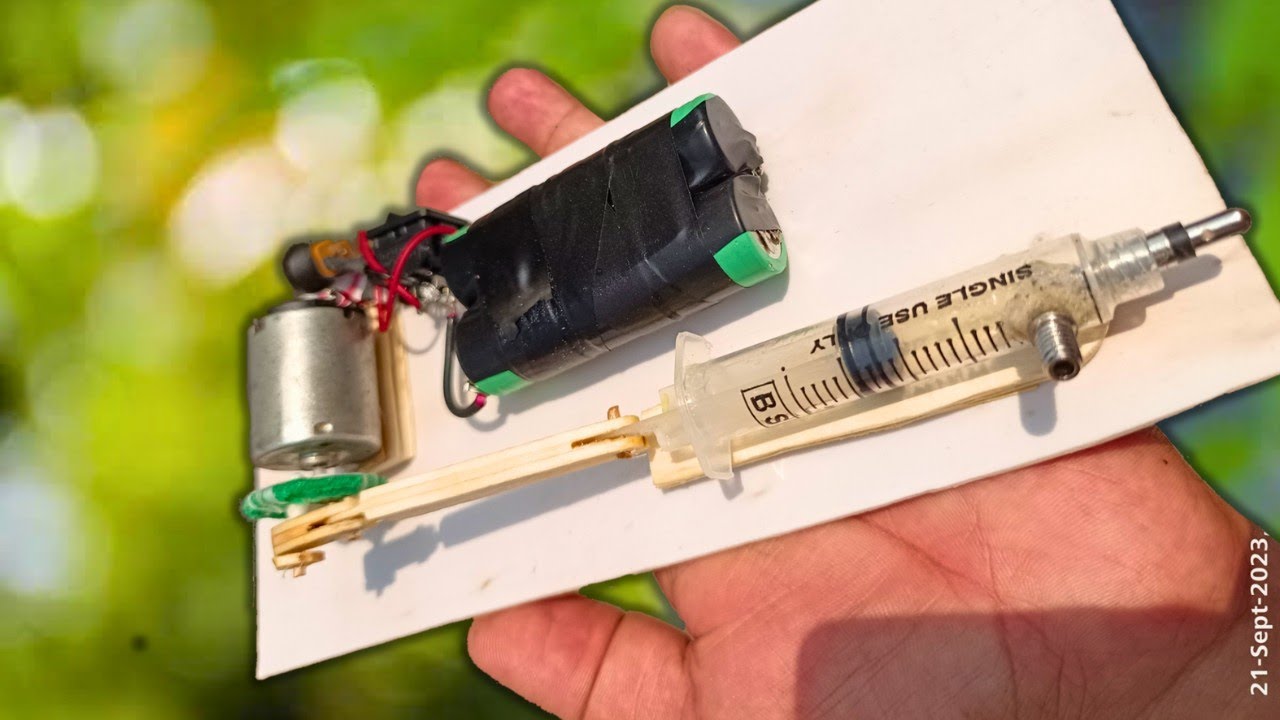 Syringe-Powered Bike Tire Pump: DIY Inflation Innovation - YouTube