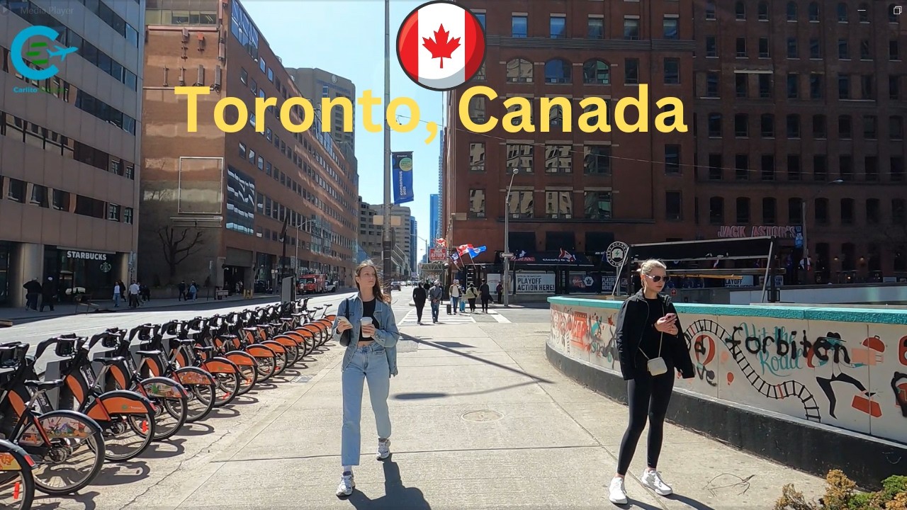 TORONTO Canada Walking Tour - Front Street [4K HD] | Toronto Canada ...