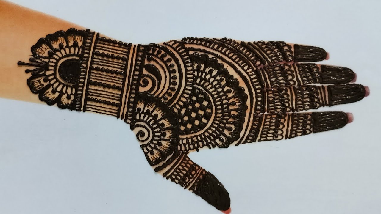 Simple Mehndi design for beginners l New Mehndi design l Easy & Quick ...