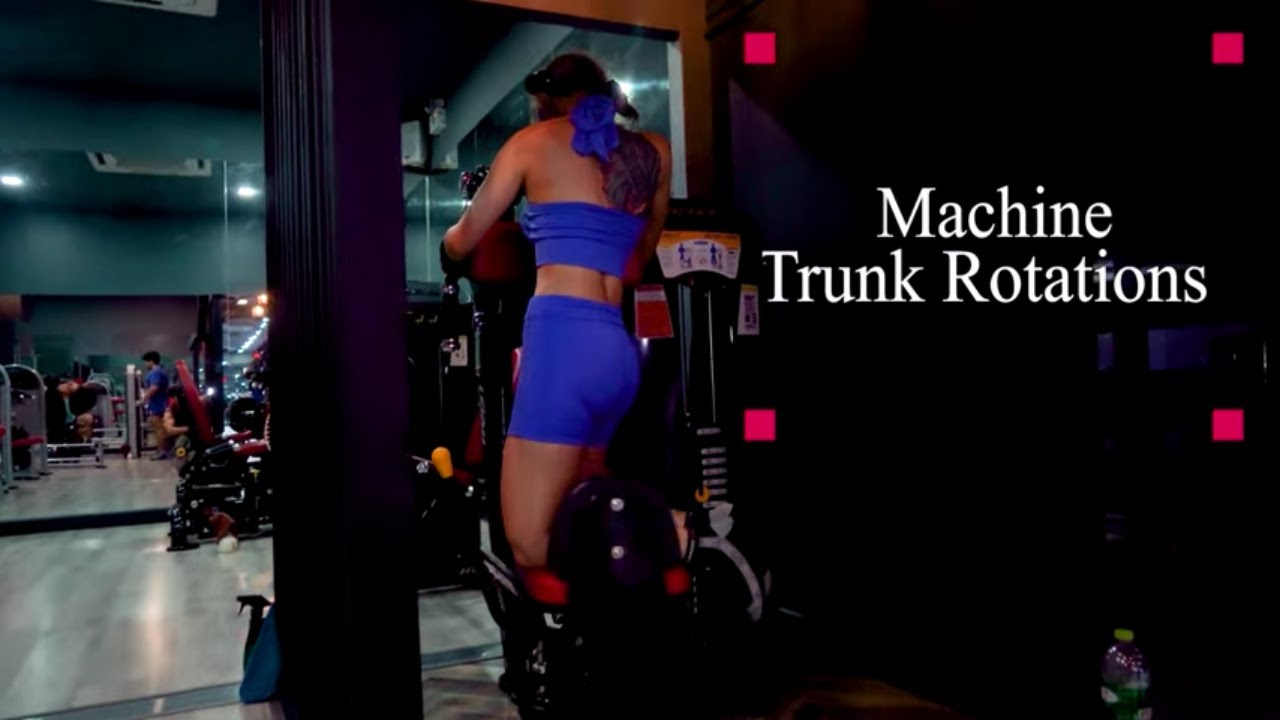 Machine Trunk Rotations for Girls' Gym Full Body Workout with Workout ...