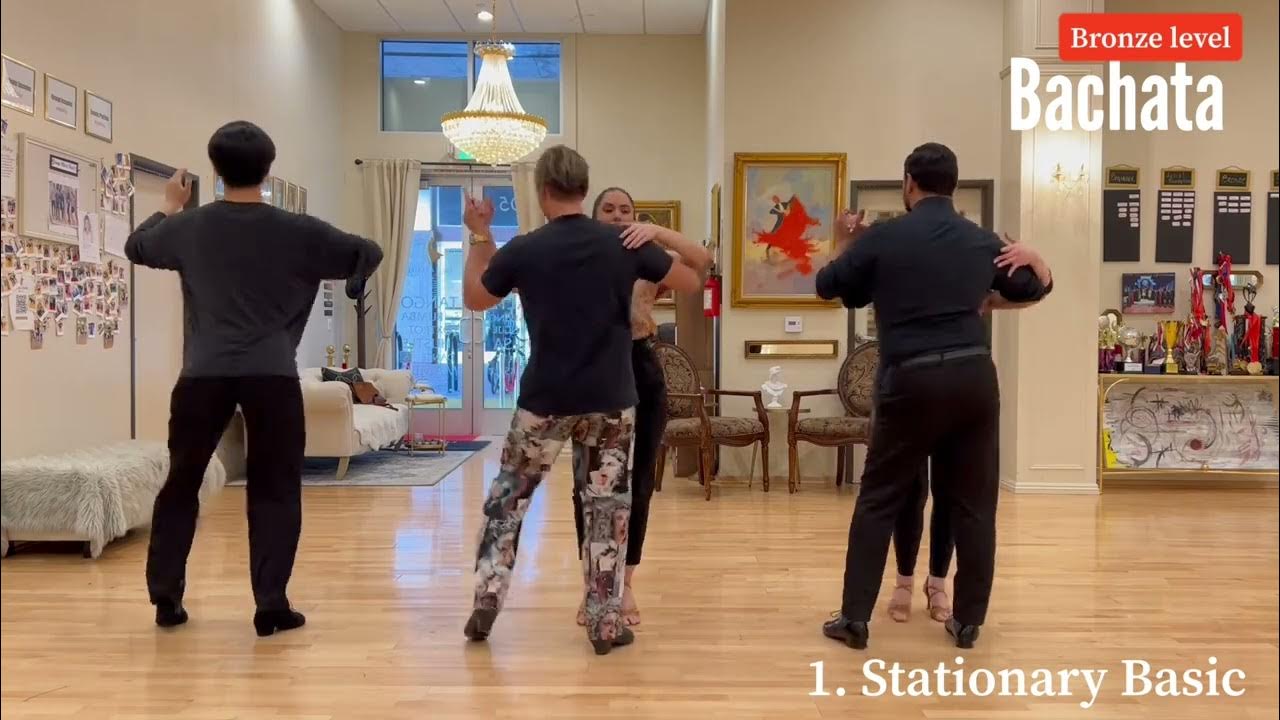 Stationary basic -Bachata 🫶 basic step tutorial by Oleg Astakhov - DanceWithOleg.com # ...