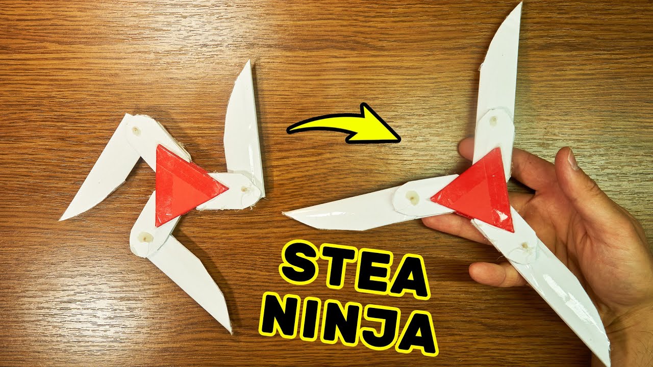Stea Ninja Shuriken din Hartie Pas cu Pas - YouTube