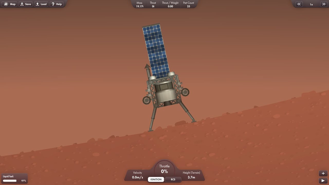 Spaceflight Simulator: The Martian Lander - YouTube