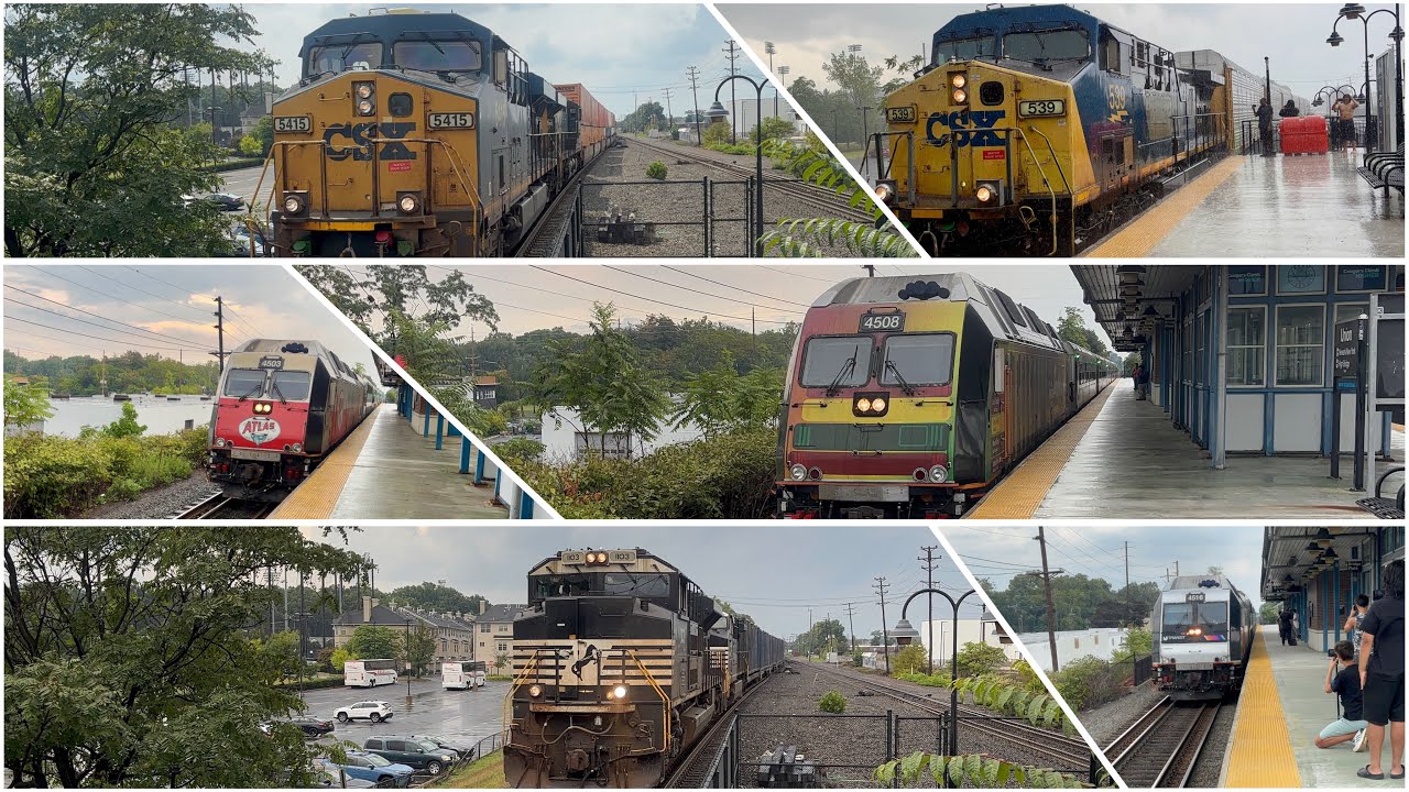 NJ Transit & Freight Trains along the CSAO Lehigh Line @ Union,NJ (09/06/2025) - YouTube
