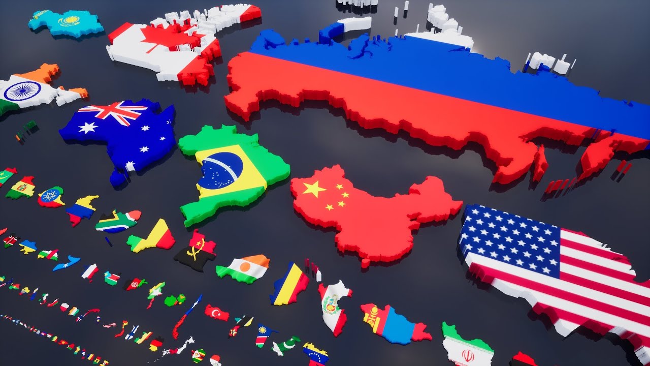 Country Size Comparison 2025 — 3D Map Animation Breakdown - YouTube