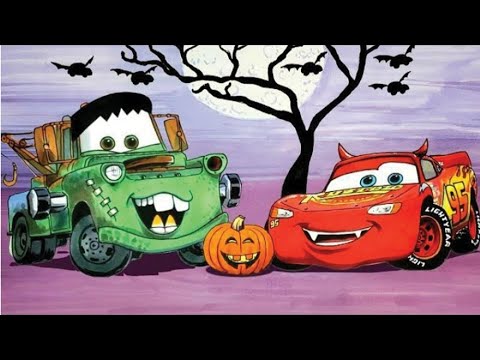 Happy Hallo-Wheel! Draw Frankenstein Mater and Devil Lightning McQueen ...