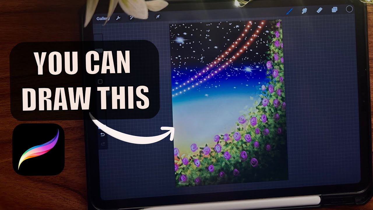 Procreate Tutorial step by step |Drawing realistic scene in procreate # ...