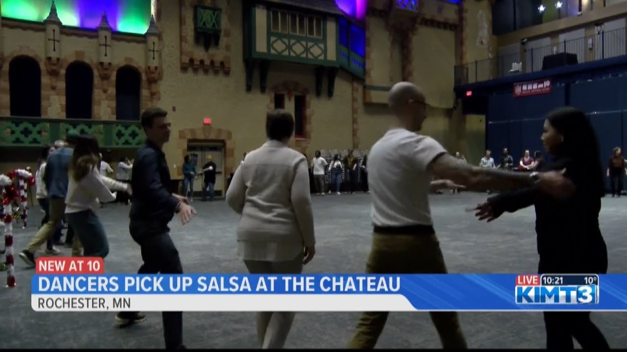Dancers pick up salsa at the Chateau Theatre - YouTube