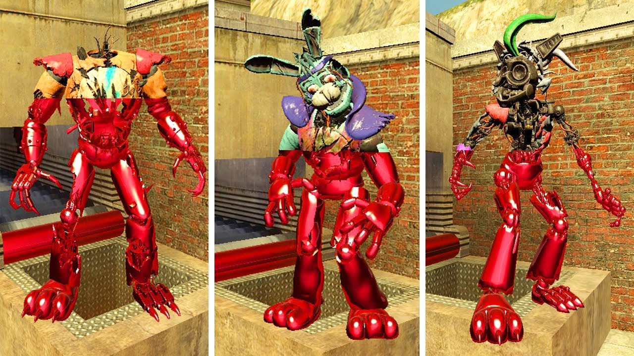 TURNING RUIN ANIMATRONICS ESCAPE ALL GLAMROCK ANIMATRONICS INTO RUBY IN ...