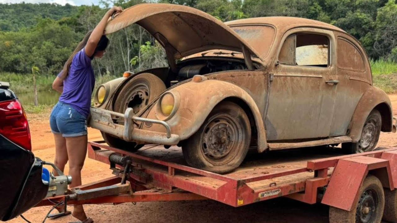 Fui desafiada numa reforma completa de 60 dias um fusca 20 anos ...