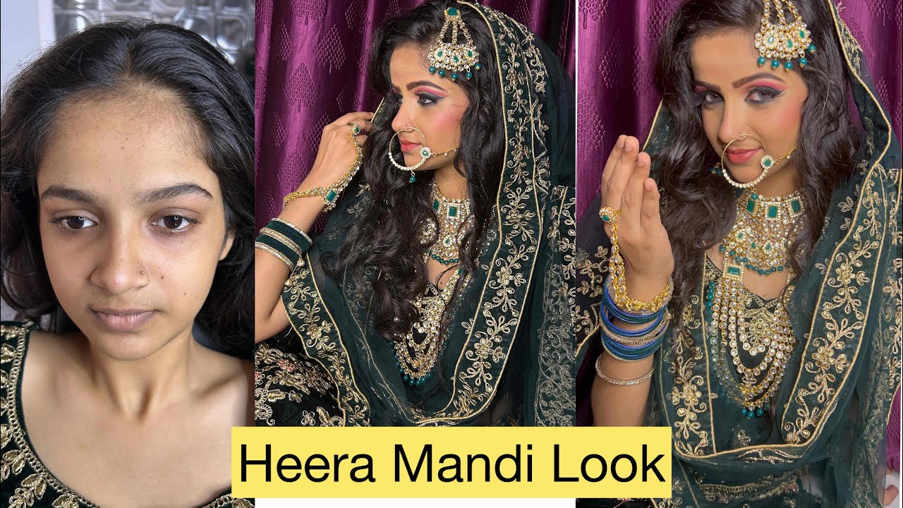 Heera Mandi Look Makeup Tutorial Kiran Beauty Salon Cut Crease Eye