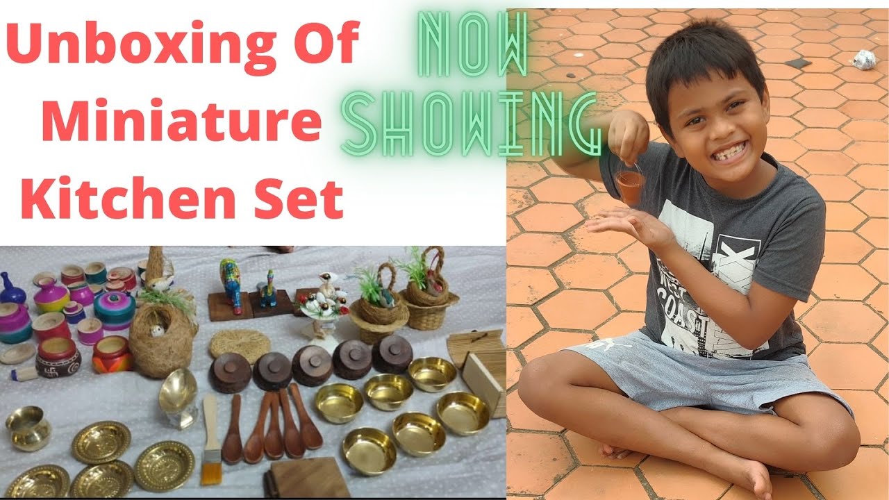 Miniature Real Cooking Full Kitchen Set Unboxing | Mini Kitchen Full ...