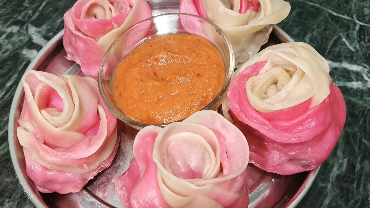 Rose Momo|Chicken Rose Momo|Momo Recipe in Bengali - YouTube