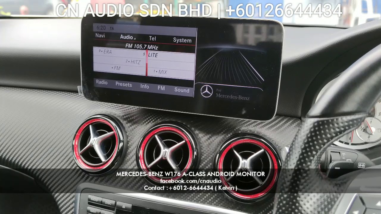 MERCEDES-BENZ W176 A-CLASS ANDROID MONITOR - YouTube