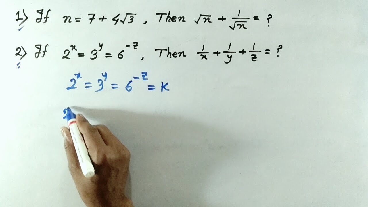ALGEBRA - Difficult type Questions Part 3 - YouTube