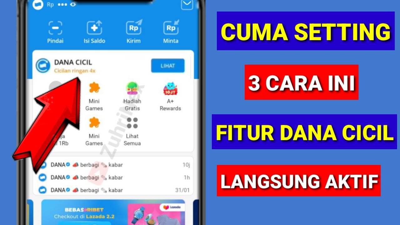 CARA AKTIFKAN DANA PAYLATER | CARA AKTIFKAN DANA CICIL DI APLIKASI DANA ...