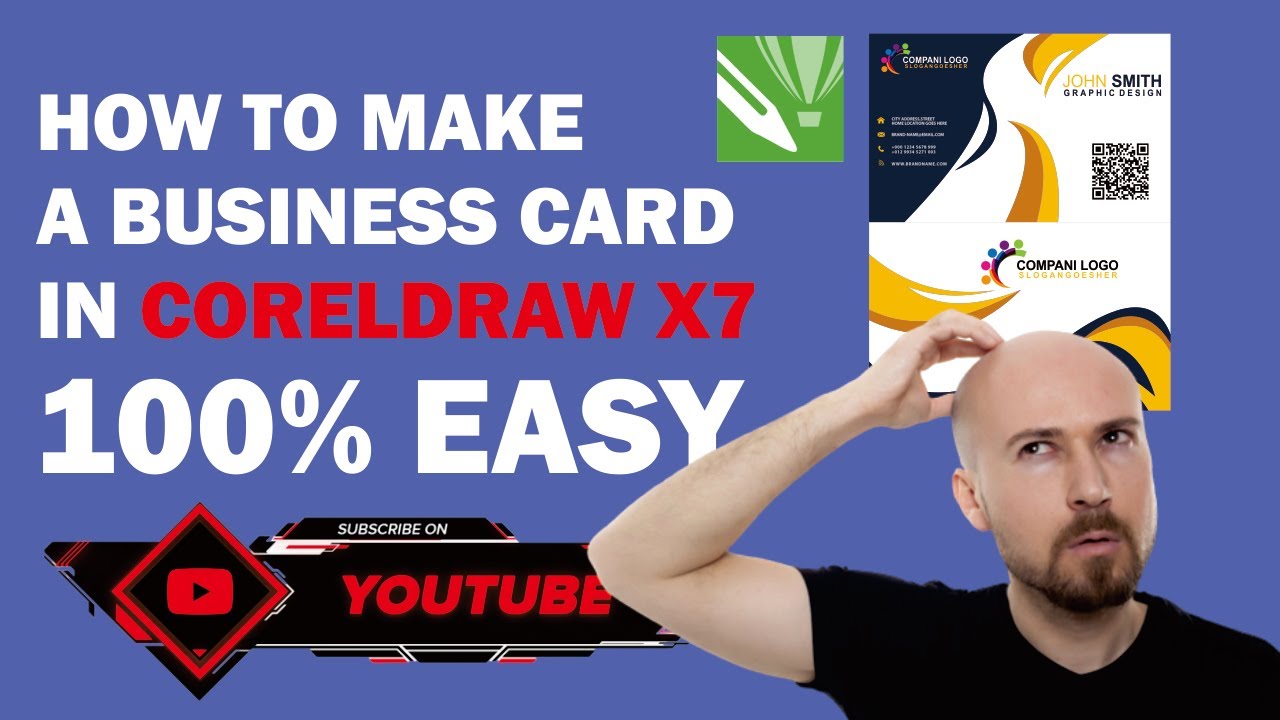 HOW TO MAKE A BUSINESS CARD IN CORELDRAW X7 YouTube how-to-make-a-business-card-in-coreldraw-x7-youtube