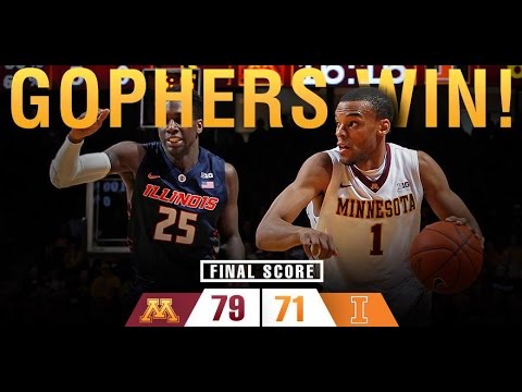 Highlights: Gopher Men's Basketball Defeats Illinois 79-71 - YouTube