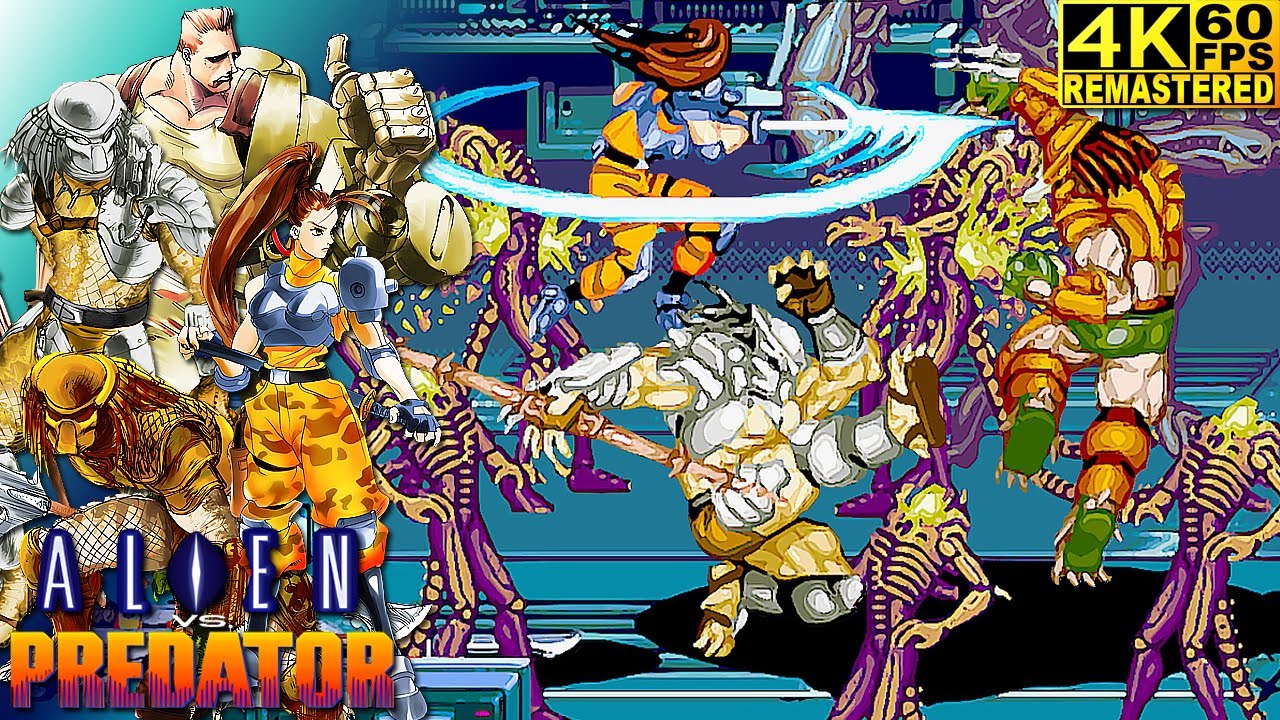Alien vs Predator [1994/Arcade] 4K 60FPS - YouTube