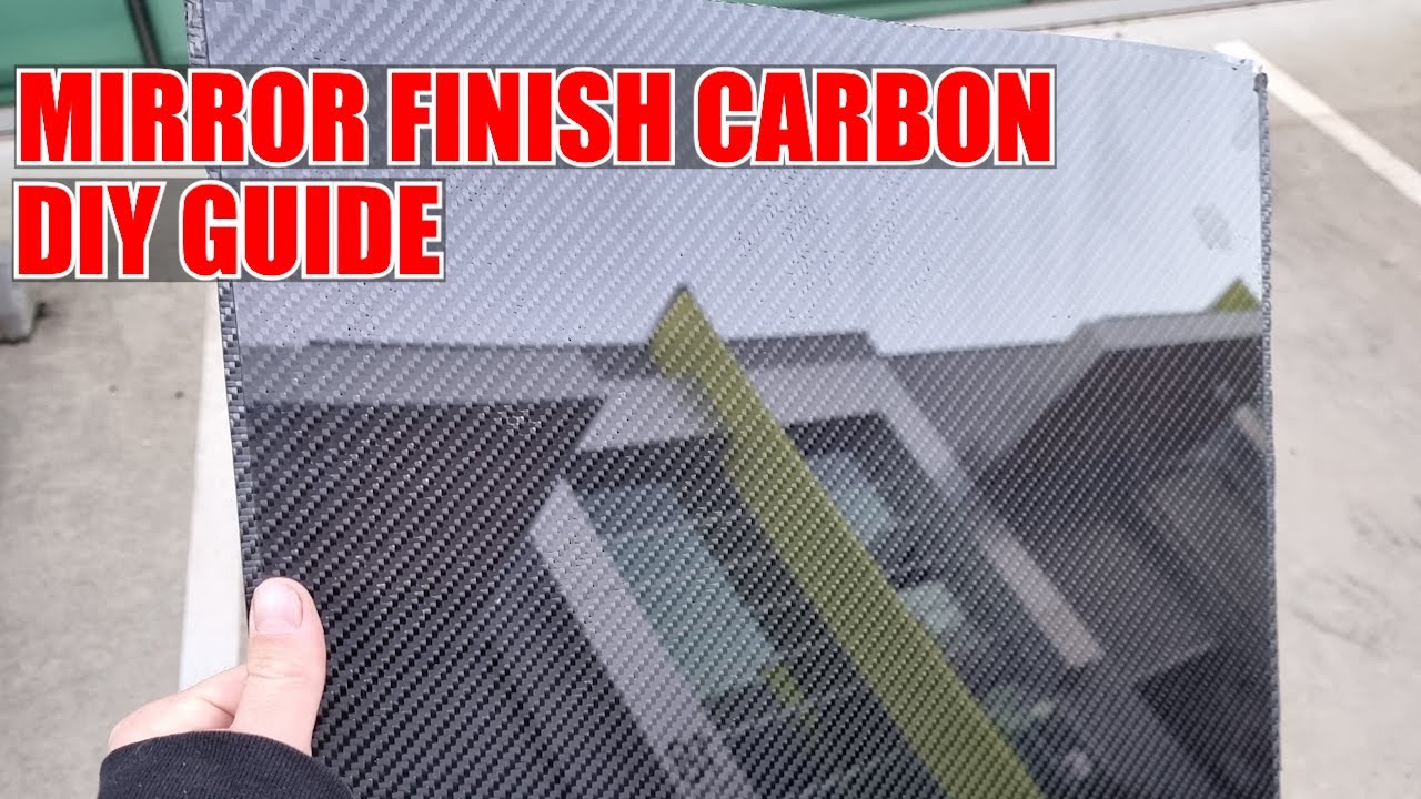 MIRROR FINISH carbon fibre with only hand tools - YouTube