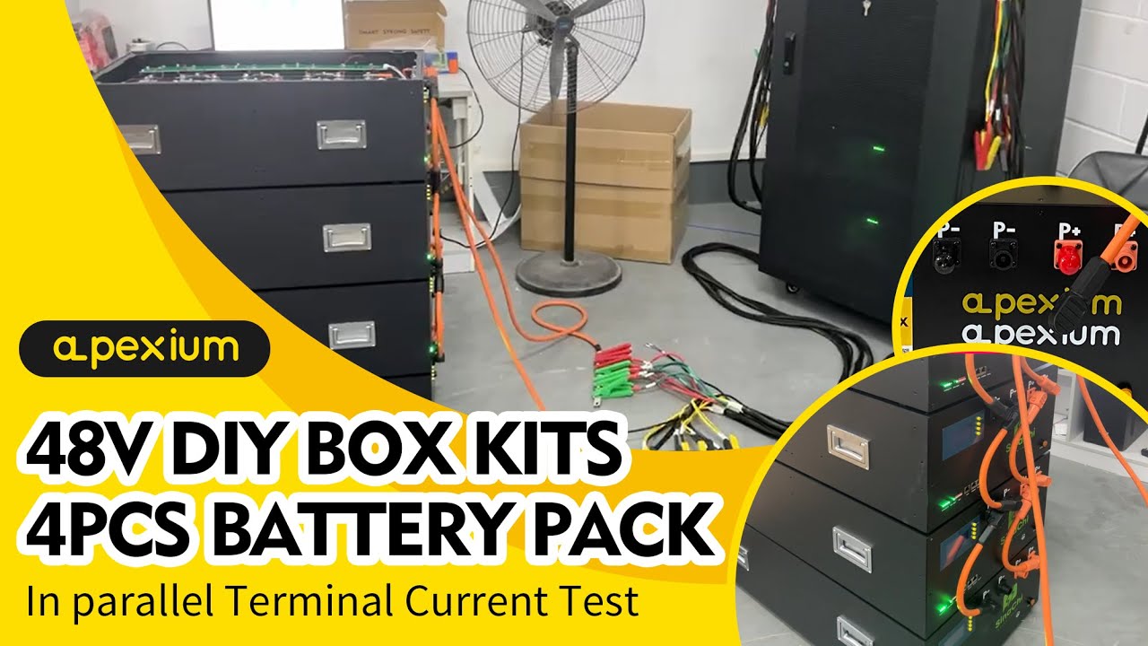 Apexium 48V DIY BOX KITS 4pcs Battery pack In parallel Terminal Current ...
