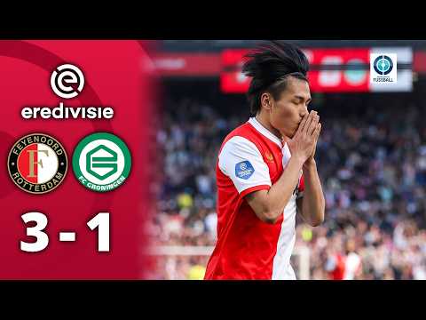 Bos-Traumtor & Ueda-Doppelpack! Feyenoord auf Champions League-Kurs | Feyenoord - FC Groningen
