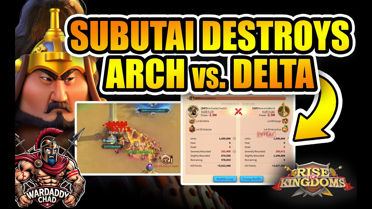 Subutai Destroys All! Testing Delta vs. Arch and More - Rise of ...